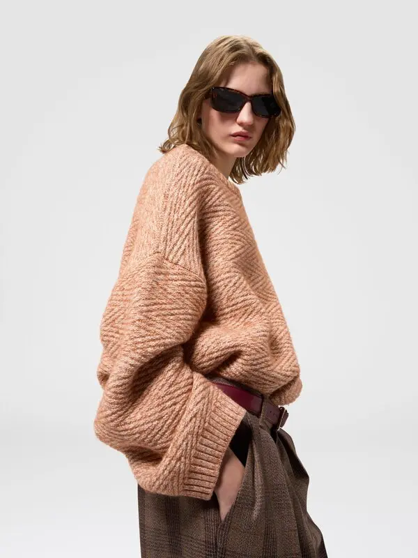 Missoni Oversized Crew-neck Long-sleeve Knit