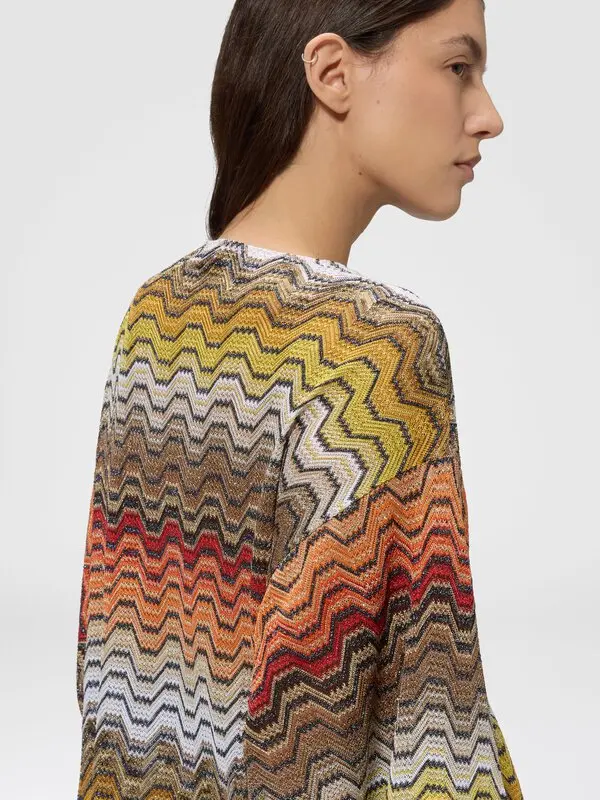 Missoni Short Caftan In Viscose Lam - Multicoloured