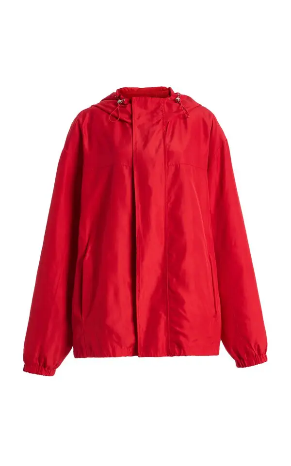 LII Hooded Shell Anorak Jacket - Red