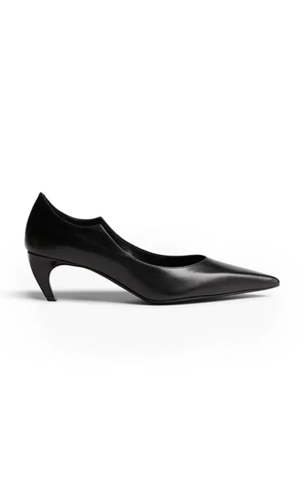 Khaite Valerie Leather Pumps - Black