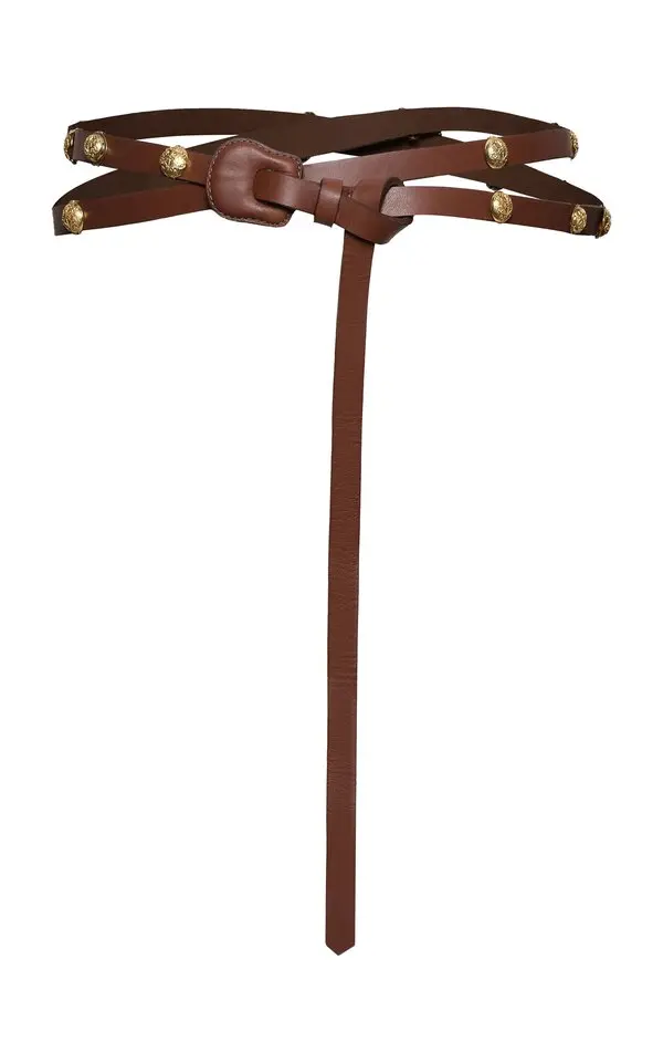 Johanna Ortiz Jungle Oracle Leather Belt - Brown