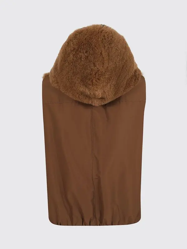 Brunello Cucinelli Hooded Faux Fur Vest