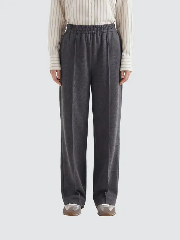 Brunello Cucinelli Wide-leg Cotton-blend Jogging Pants