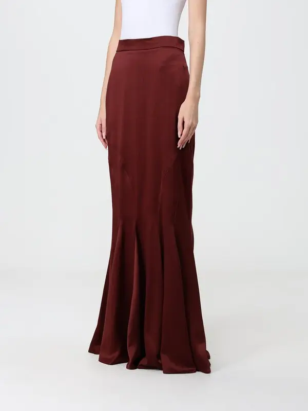 Max Mara High-waisted Pencil Midi Skirt In Silk Crêpe With Train Detail
