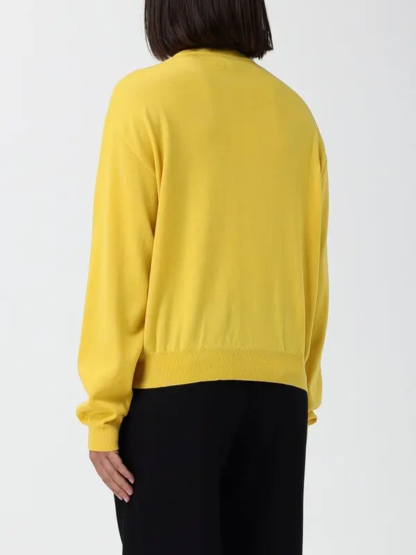 Moschino Graphic Print Crewneck Sweater In 100% Virgin Wool