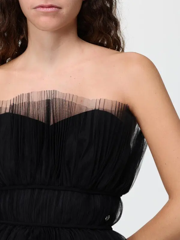 Karl Lagerfeld Off-the-shoulder Asymmetric Tulle Midi Ceremony Dress
