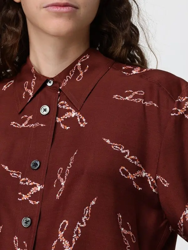 Paul Smith Relaxed-fit Slogan-print Silk-blend Shirt