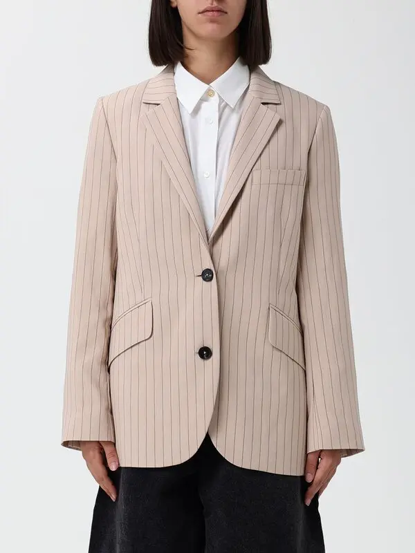 Paul Smith Pinstriped Viscose Single-breasted Blazer With Lapel Collar