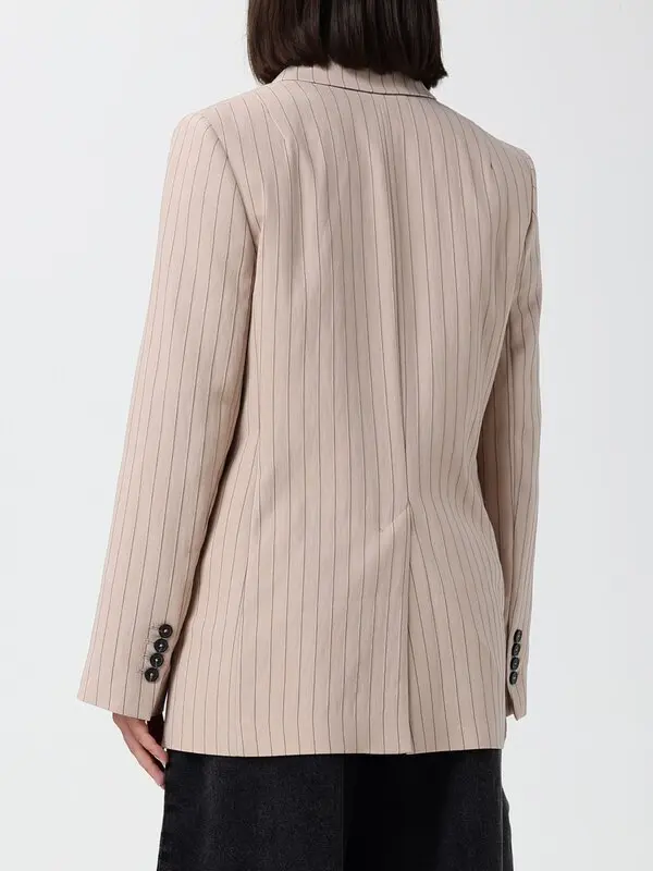Paul Smith Pinstriped Viscose Single-breasted Blazer With Lapel Collar