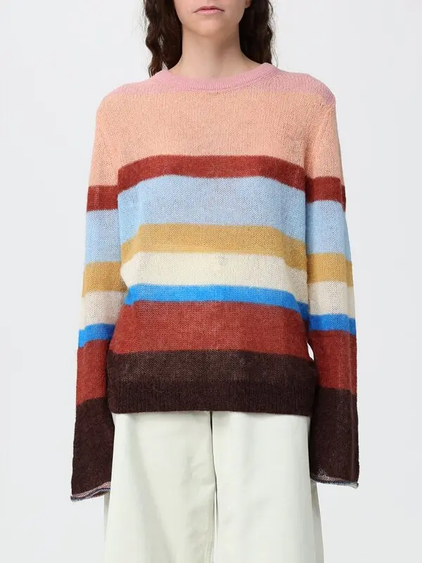 Paul Smith Striped Wool And Alpaca Blend Crewneck Sweater