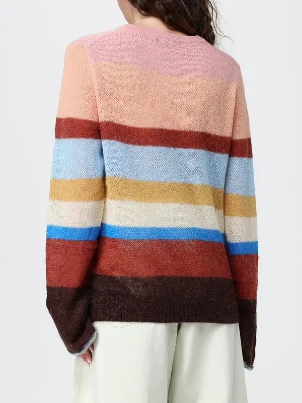 Paul Smith Striped Wool And Alpaca Blend Crewneck Sweater