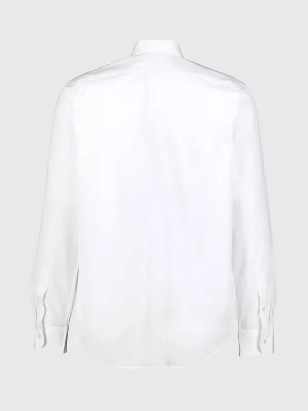 Celine Classic Cotton Poplin Shirt With French Collar And Curved Hem