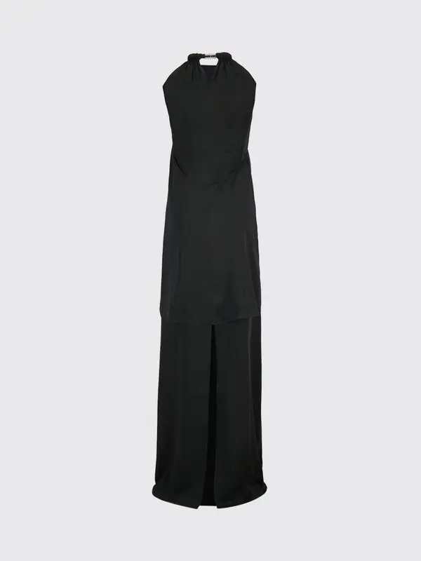 Stella McCartney Halter Neck Slim Fit Long Evening Gown In Jersey