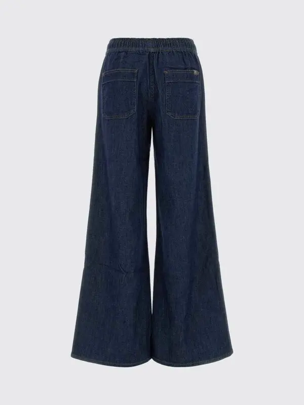 7 For All Mankind Flare Leg Denim Jogging Pants With Elasticated Waist
