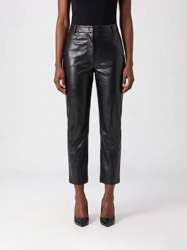 Andamane Mid-rise Cropped Skinny Faux Leather Pants