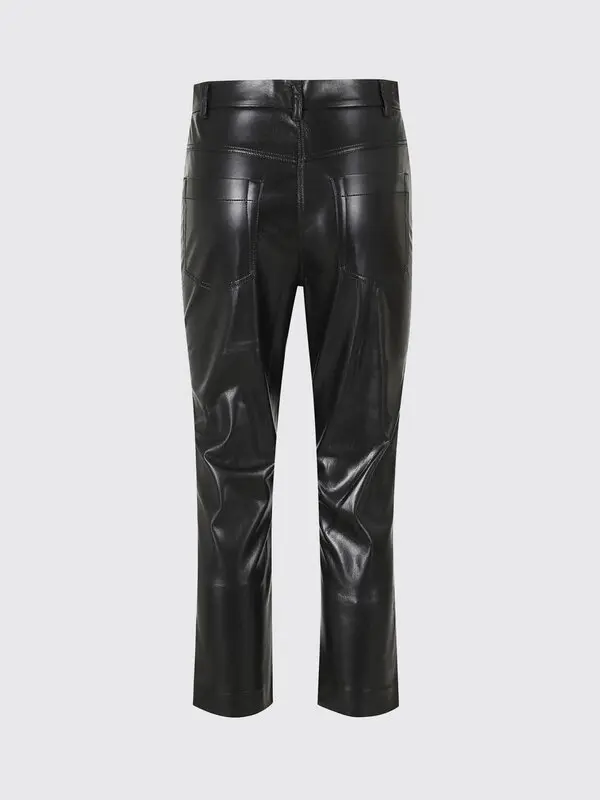 Andamane Mid-rise Cropped Skinny Faux Leather Pants