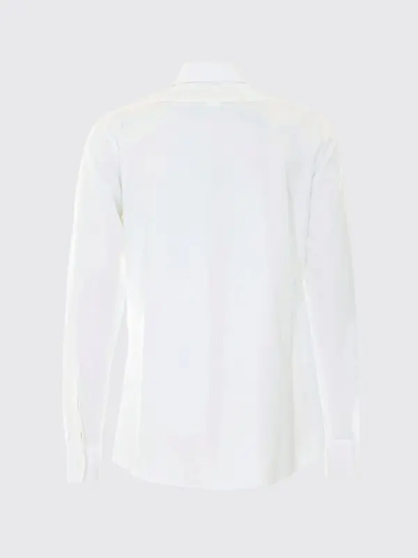 Dolce & Gabbana Cotton Shirt With French Collar And Embroidered Logo
