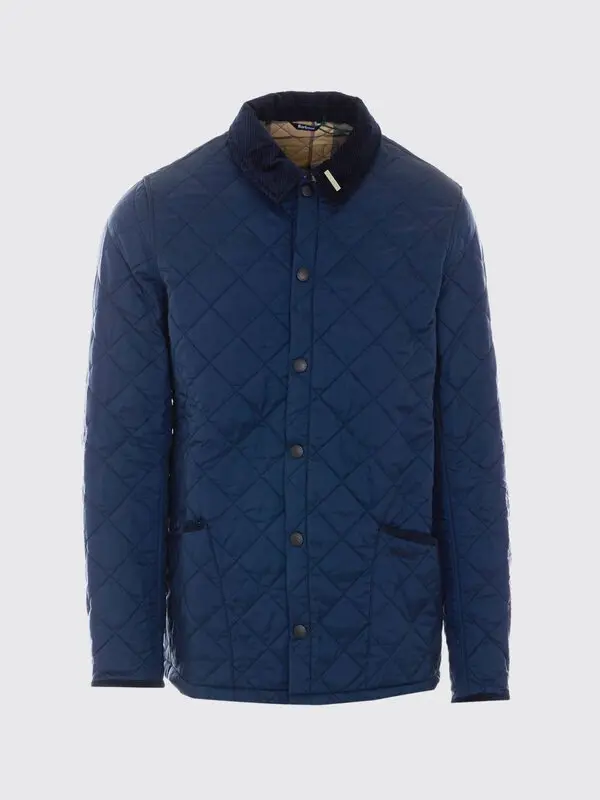 Barbour Heritage Quilted Nylon Jacket With Velvet Collar