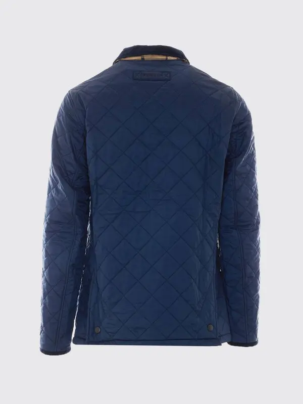 Barbour Heritage Quilted Nylon Jacket With Velvet Collar