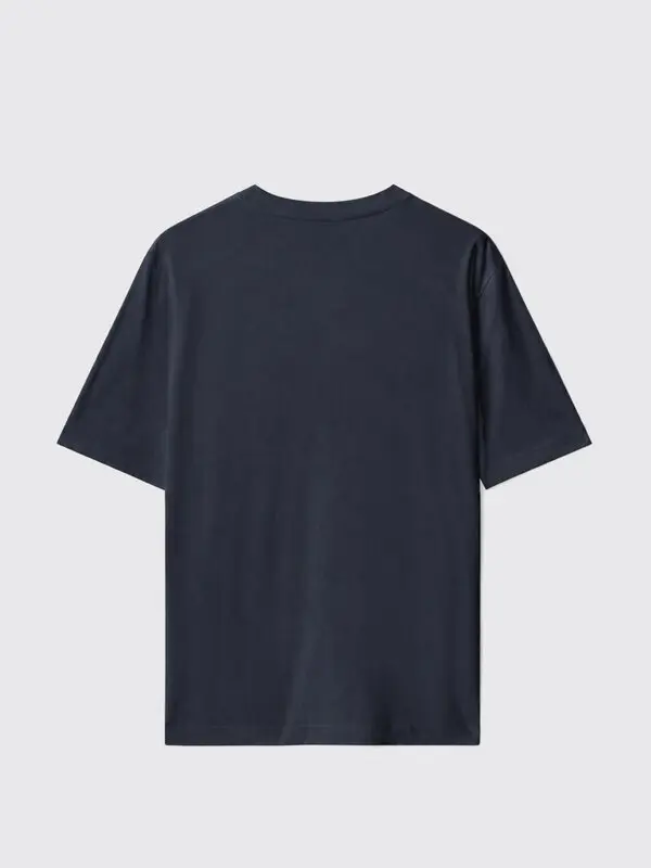 Maison Kitsuné Crewneck Cotton T-shirt With Contrast Chest Logo