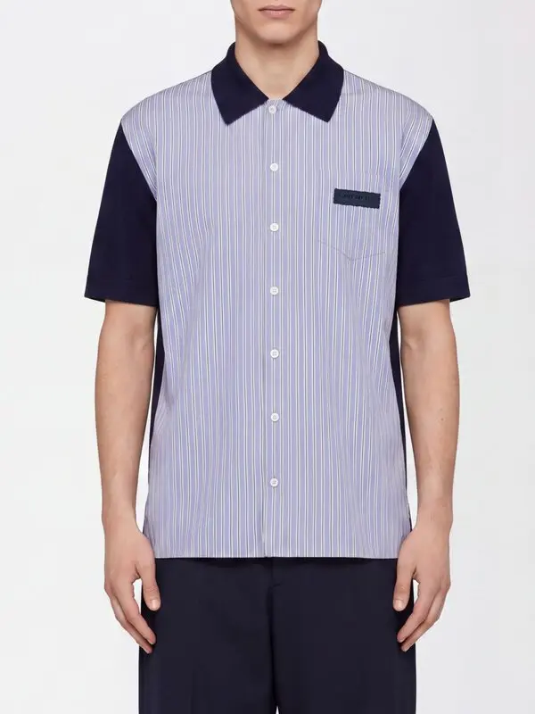 Givenchy Bi Striped Cotton Bowling Shirt