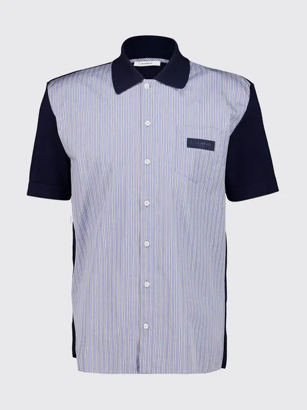 Givenchy Bi Striped Cotton Bowling Shirt