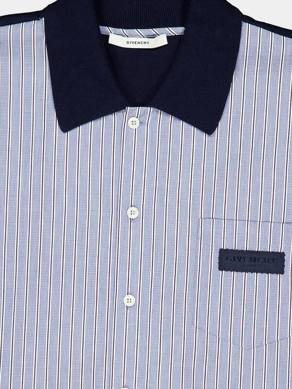 Givenchy Bi Striped Cotton Bowling Shirt