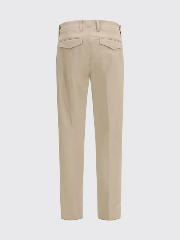 LARDINI Slim Fit Stretch Cotton Chino Trousers