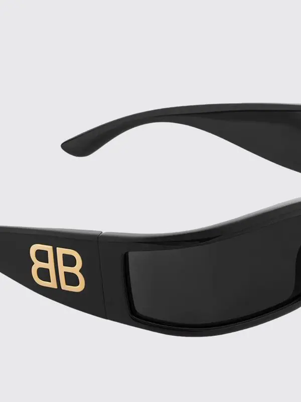 Balenciaga Rectangular Acetate Sunglasses With Contrast Logo