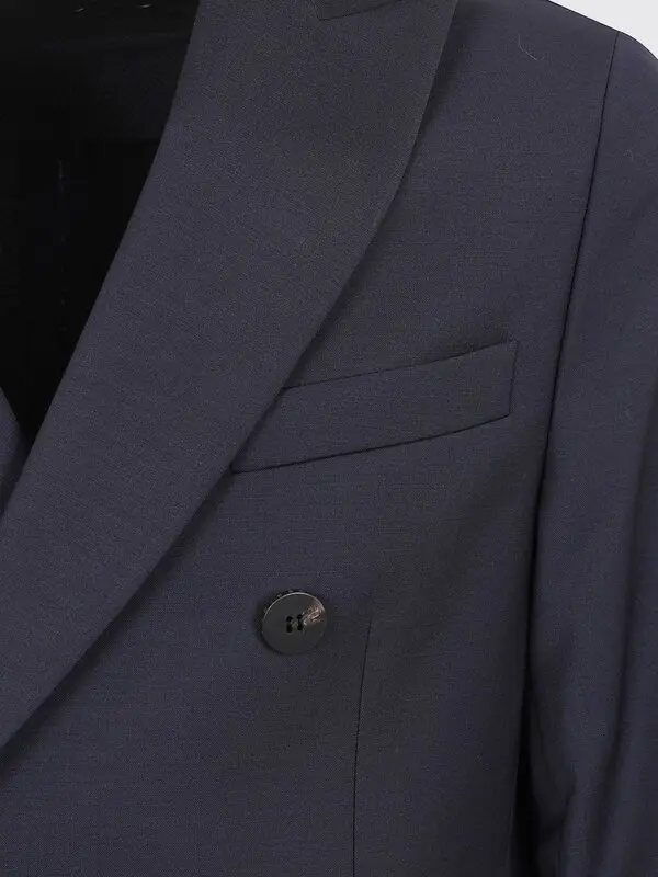 RRD Double-breasted Peak Lapel Blazer In Wool Blend