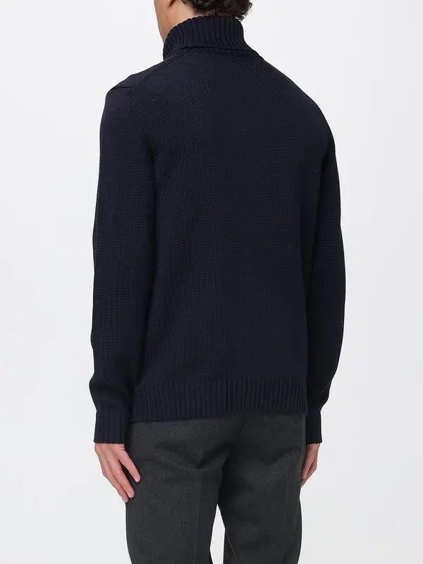 SLOWEAR Pure Virgin Wool Turtleneck Sweater With Long Sleeves