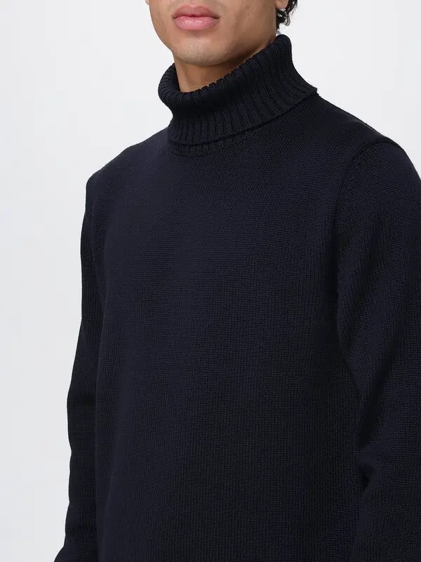 SLOWEAR Pure Virgin Wool Turtleneck Sweater With Long Sleeves