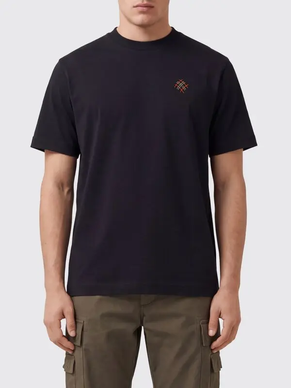 Burberry Crewneck Cotton T-shirt With Equestrian Knight Logo