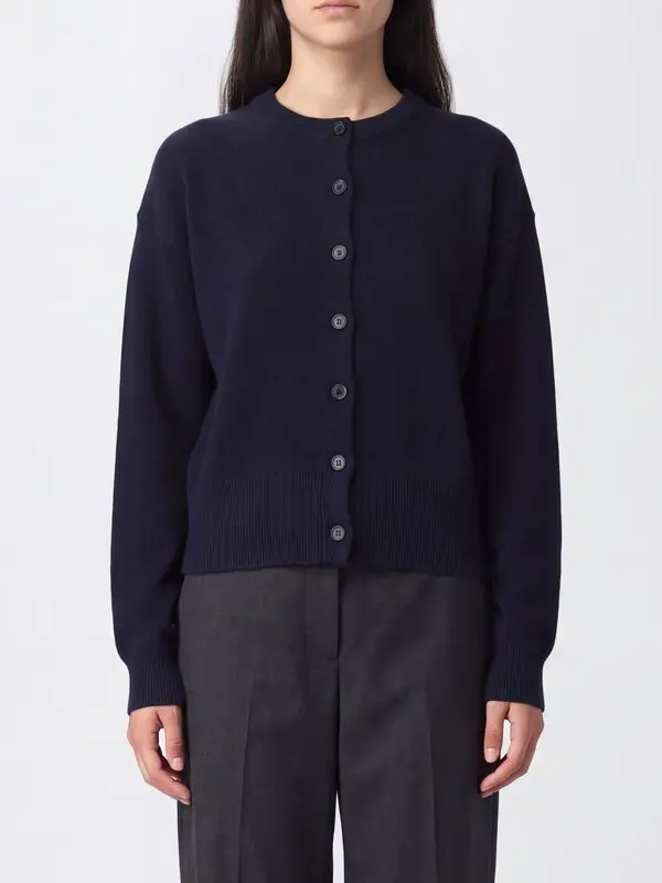 Extreme Cashmere Crew Neck Cardigan In Cashmere Blend With Buttons