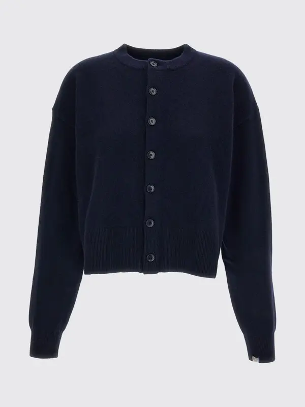 Extreme Cashmere Crew Neck Cardigan In Cashmere Blend With Buttons