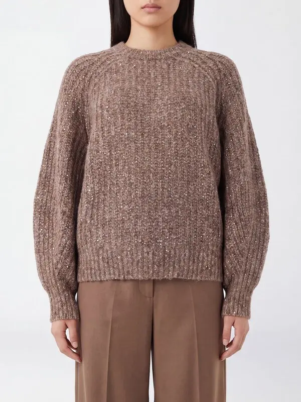 Brunello Cucinelli Pure Cashmere Crew-neck Sweater With Dropped Shoulders
