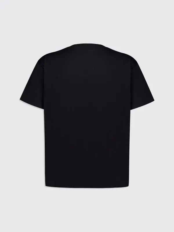 Celine Cotton T-shirt With Triomphe Logo And Dropped Shoulders
