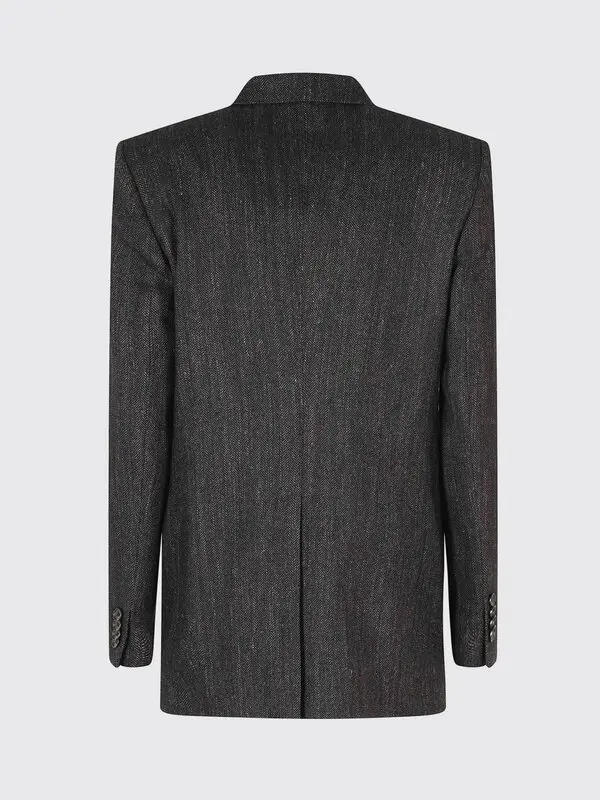 Tagliatore Chevron Wool Double-breasted Blazer With Peak Lapels