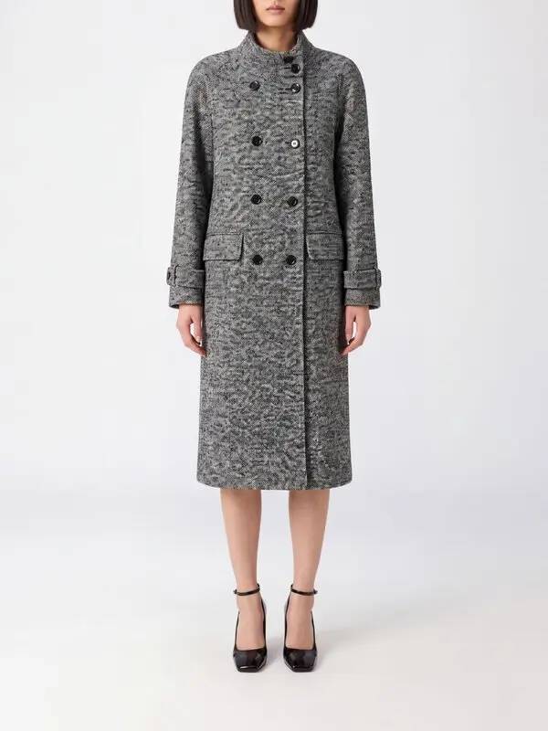 Dolce & Gabbana Long Double-breasted Wool Coat With High Collar And Martingale