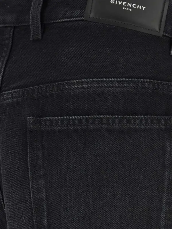 Givenchy Straight-fit Cotton Denim Jeans With Contrast Logo