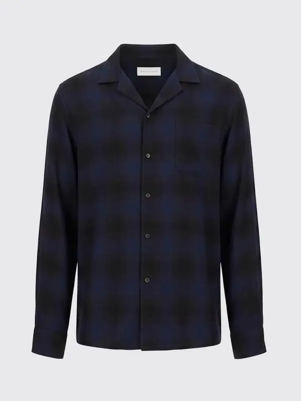 Dries Van Noten Check Viscose Shirt With Cuban Collar