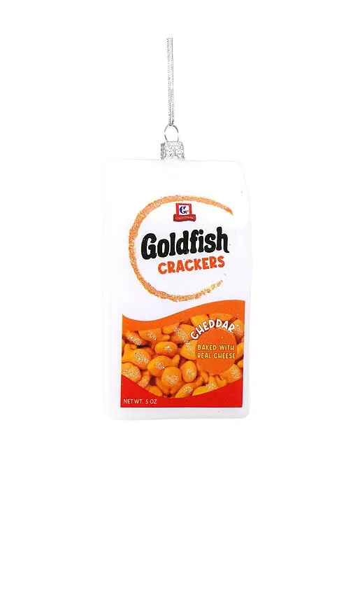 CODY FOSTER & CO Goldfish Crackers Ornament - Multi