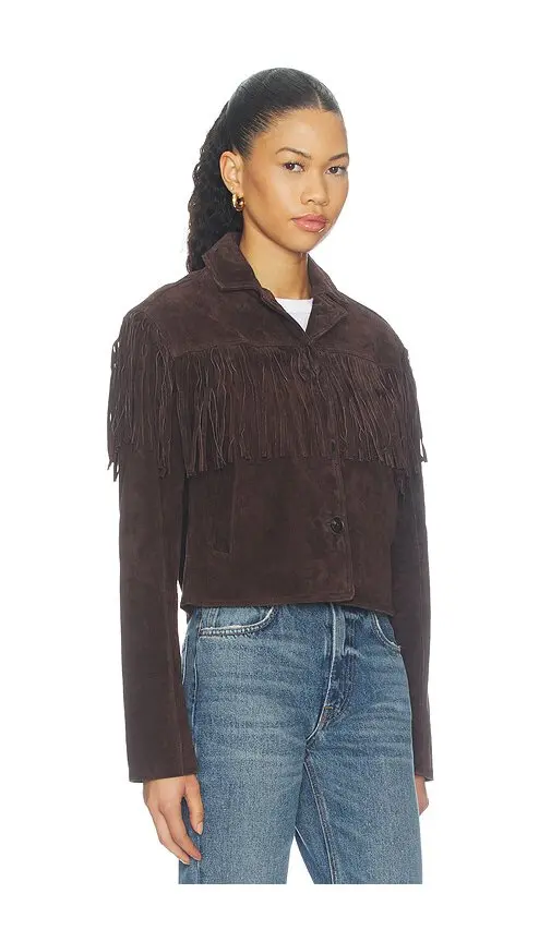 Blanknyc Suede Fringe Jacket In . Also