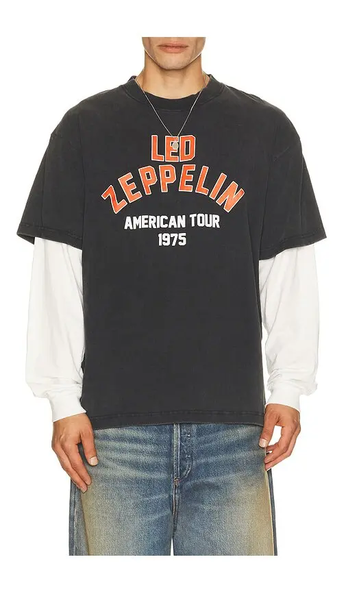PHILCOS Led Zeppelin American Tour Layered Tee In . Also