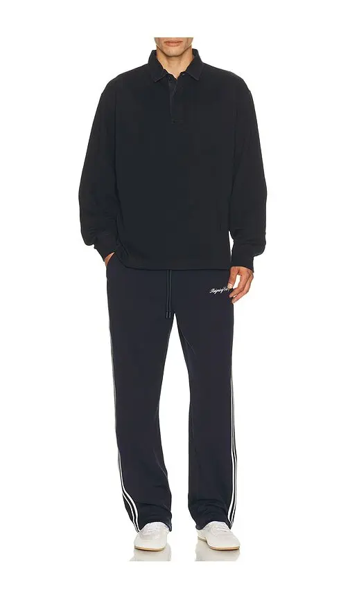 Reigning Champ Heavyweight Jersey Standard Rugby Shirt - Blue
