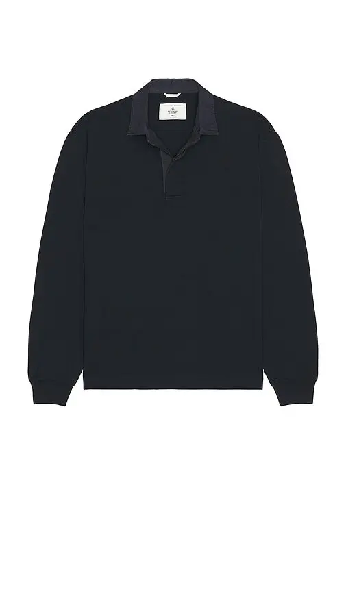 Reigning Champ Heavyweight Jersey Standard Rugby Shirt - Blue