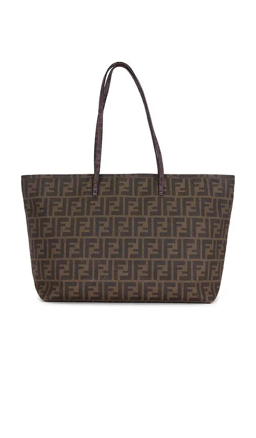 FWRD RENEW Fendi Zucca Roll Tote Bag