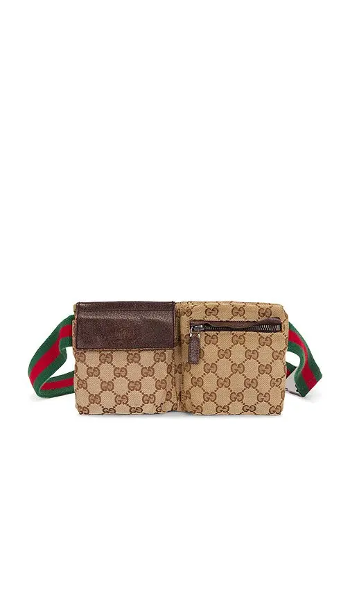 FWRD RENEW Gucci Double Pocket Belt Bag