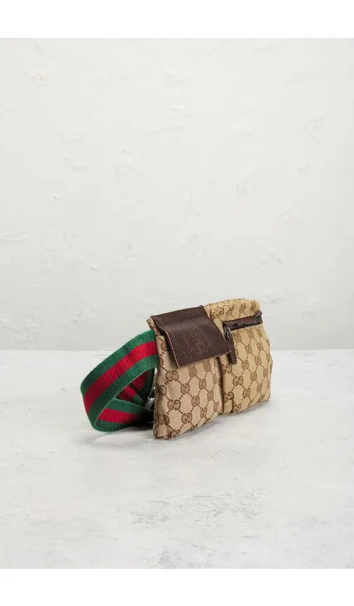FWRD RENEW Gucci Double Pocket Belt Bag