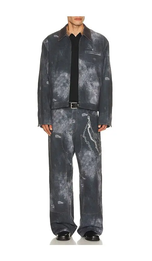 We11Done Trompe L'oeil Denim Carpenter Pants In . Also